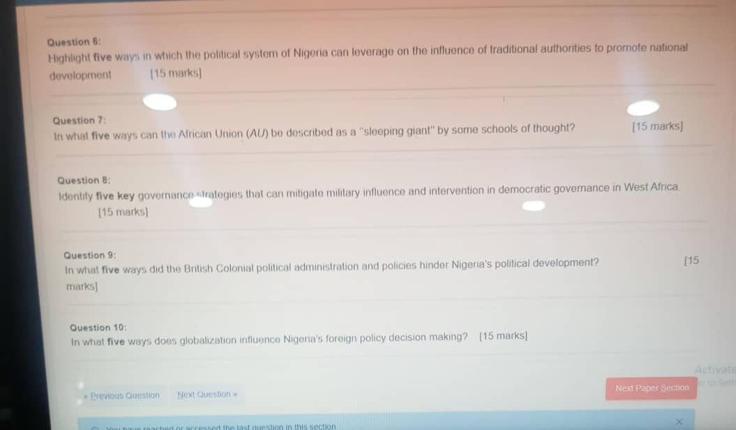 2025 WAEC GCE CBT GOVERNMENT QUESTIONS - Expo Pin
